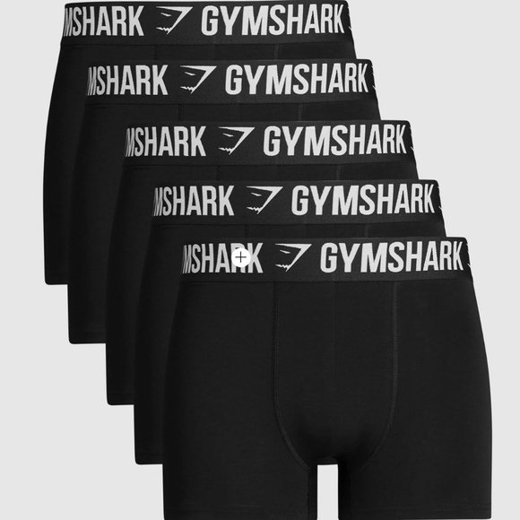 Gymshark | Underwear & Socks | Gymshark Black Boxer Brief 5 Pack Medium ...